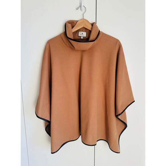 Tuckernuck | Jackets & Coats | Tuckernuck Camel Leather Trim Funnel ...